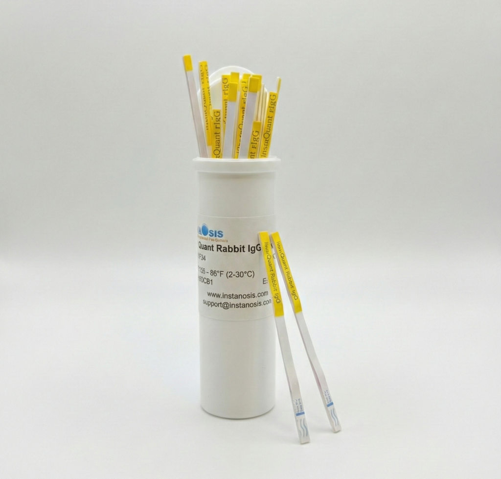 XpressQuant Rabbit IgG test strip - Instanosis Inc.